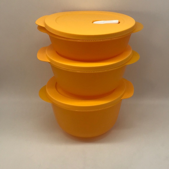 Tupperware | Kitchen | Tupperware Crystalware Set Of 3 | Poshmark